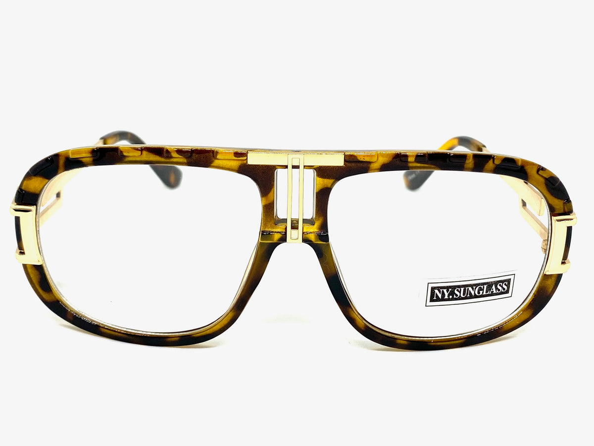 Men's Classic Vintage Retro Hip Hop Style Clear Lens EYEGLASSES Tortoi ...